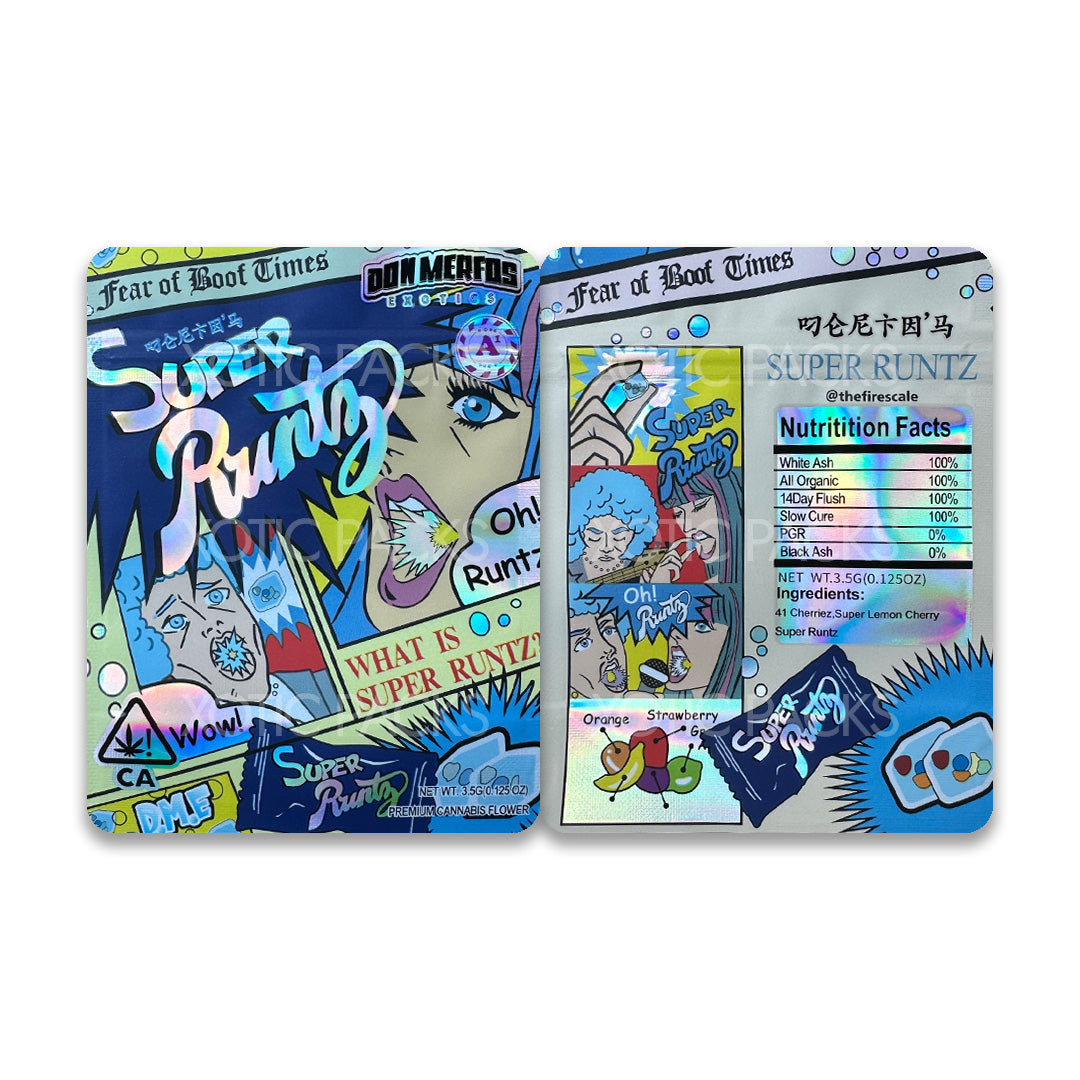 Super Runtz Mylar Bag 3.5 Grams – Mr Mylars